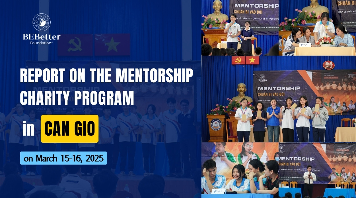 MENTORSHIP CHARITY PROGRAM REPORT CAN GIO DISTRICT – 15 TO 16 MARCH ...